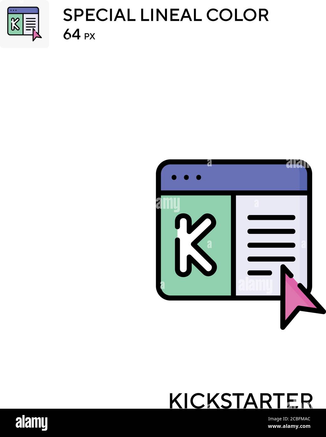 Kickstarter Simple vector icon. Kickstarter icons for your business ...