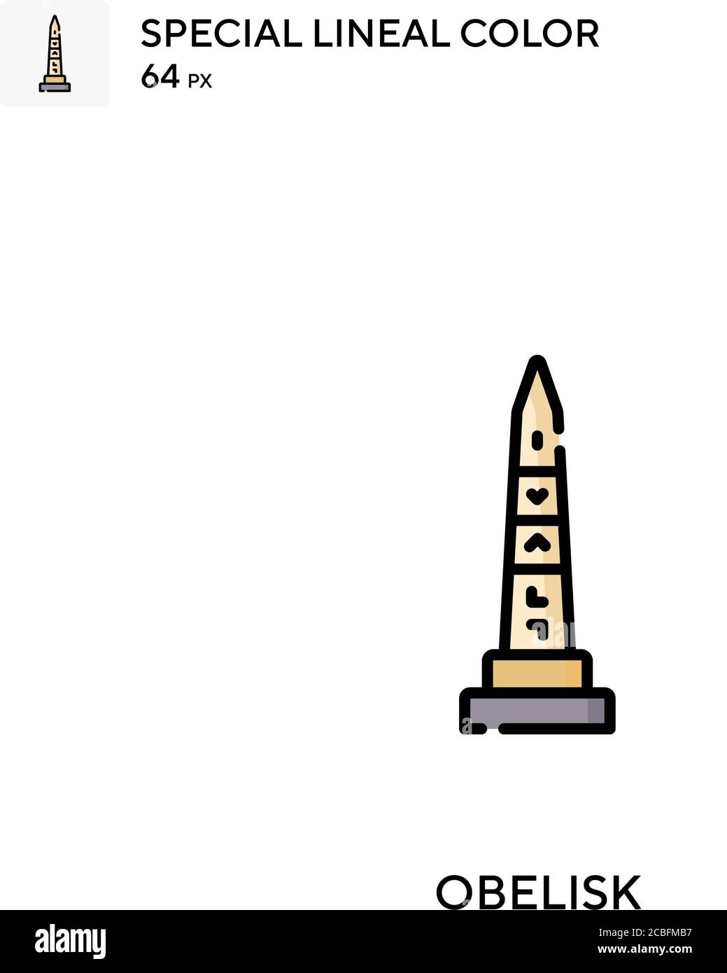 Obelisk Simple vector icon. Obelisk icons for your business project ...