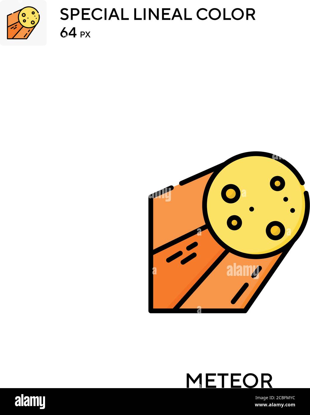 Meteor Simple vector icon. Meteor icons for your business project Stock ...