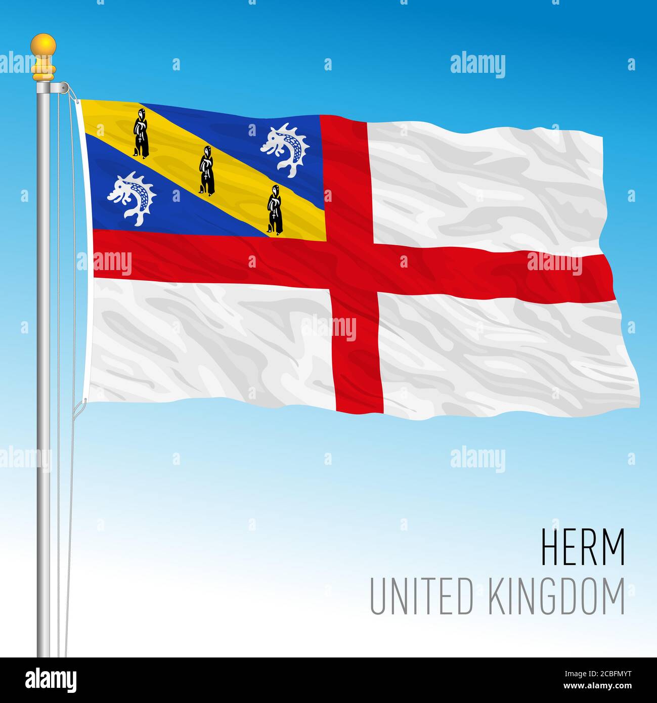 Herm island map hi-res stock photography and images - Alamy