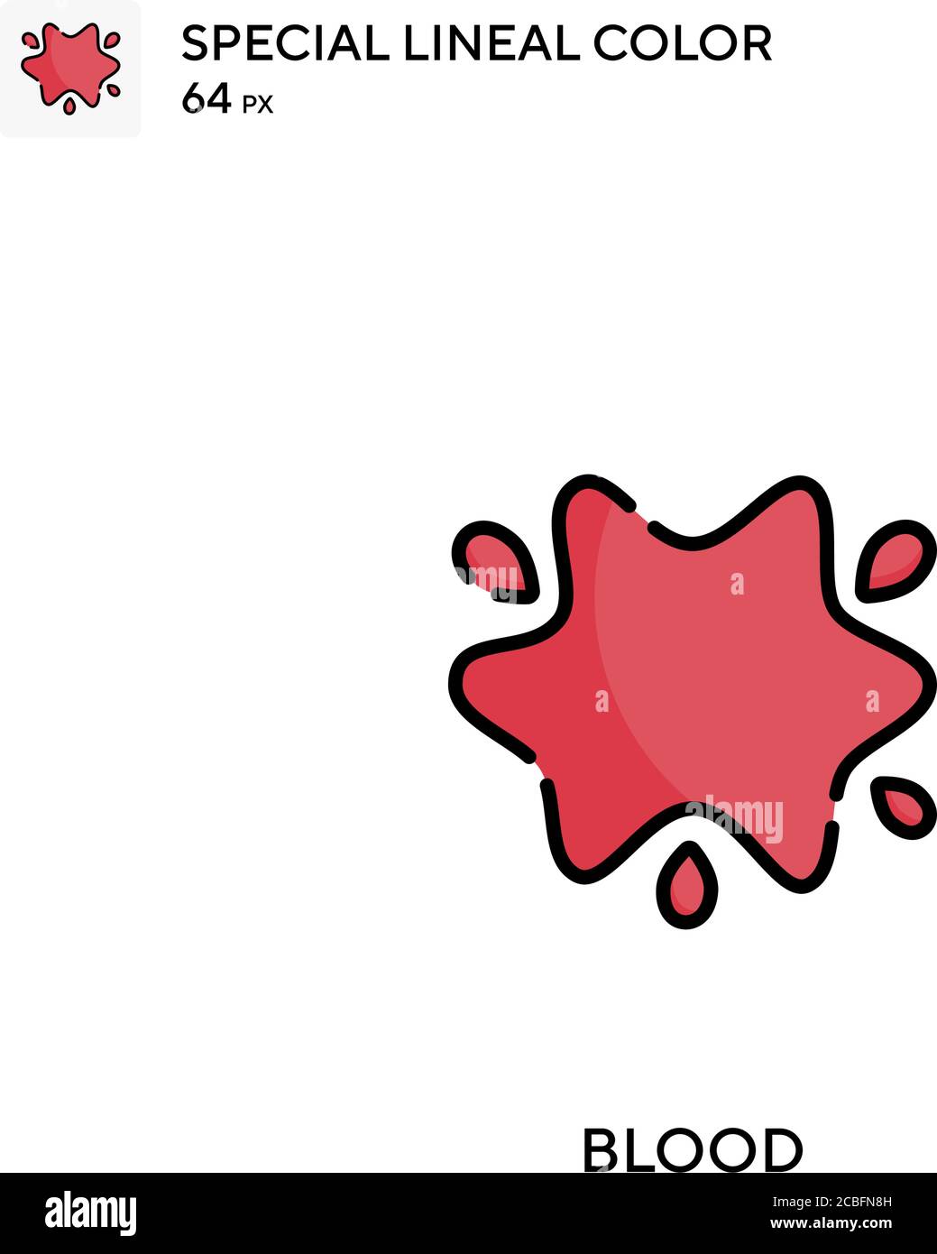 Blood Simple vector icon. Blood icons for your business project Stock ...