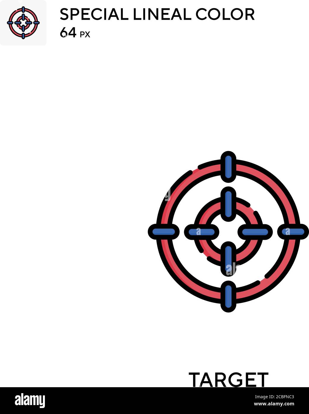 Target Simple vector icon. Target icons for your business project Stock ...