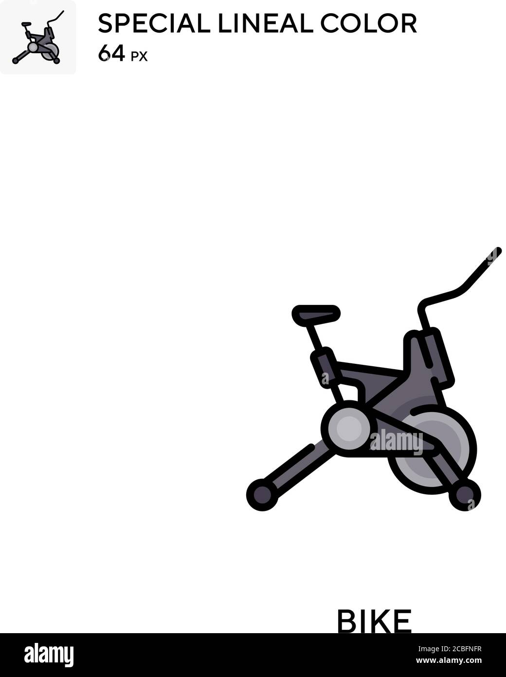 Bike Simple vector icon. Bike icons for your business project Stock ...