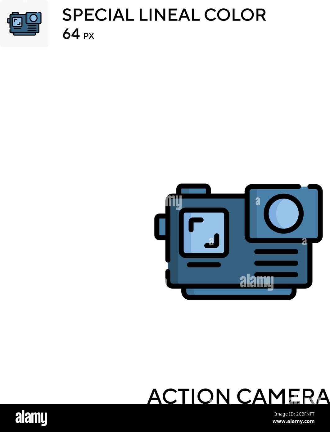 Action camera Simple vector icon. Action camera icons for your business ...