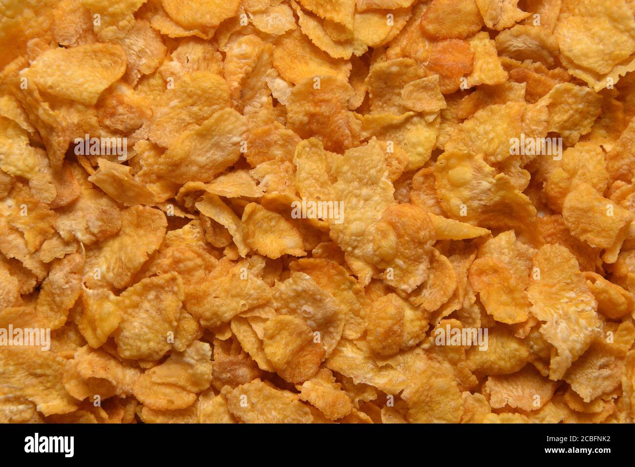 Indian Cornflakes. Breakfast cereal from toasted corn or maize Stock ...