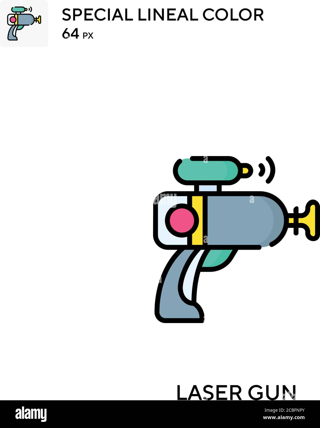 Laser gun Simple vector icon. Laser gun icons for your business project ...