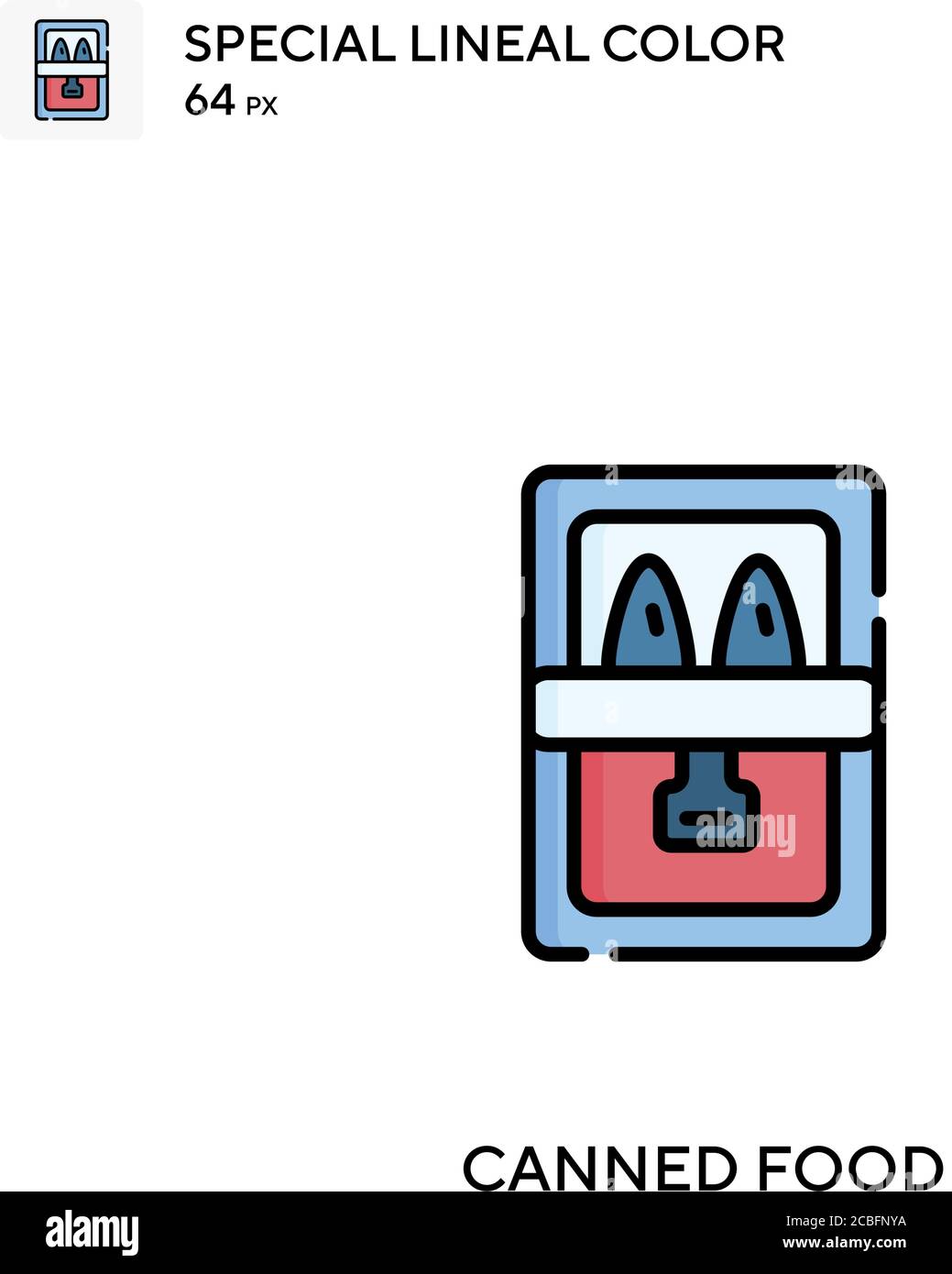 Canned food Simple vector icon. Canned food icons for your business ...