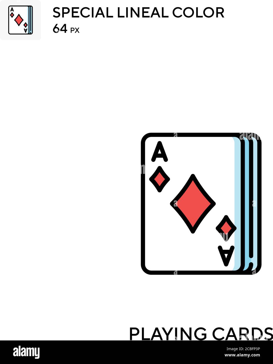 Playing cards Simple vector icon. Playing cards icons for your business ...