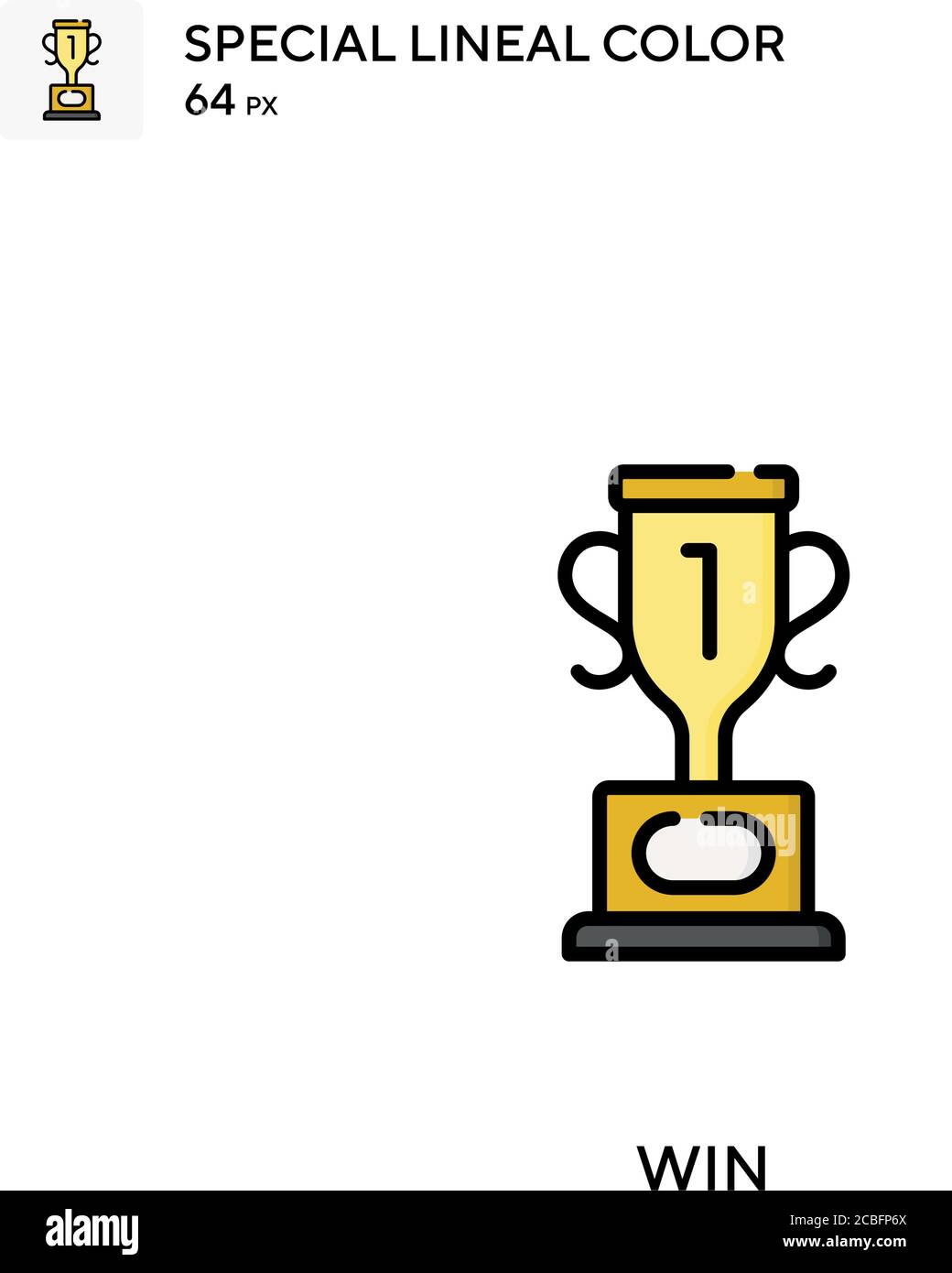 Win Simple vector icon. Win icons for your business project Stock ...