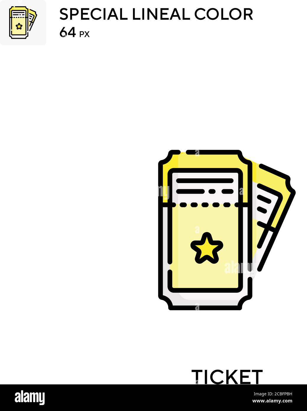 Ticket Simple vector icon. Ticket icons for your business project Stock ...