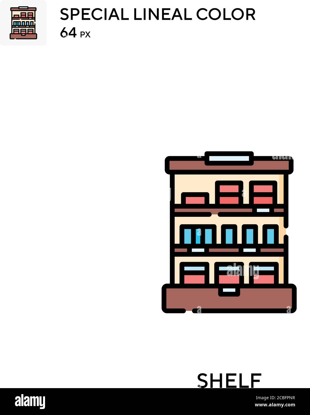 Shelf Simple vector icon. Shelf icons for your business project Stock ...