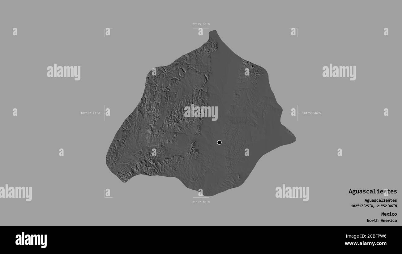 Map of aguascalientes mexico Black and White Stock Photos & Images - Alamy