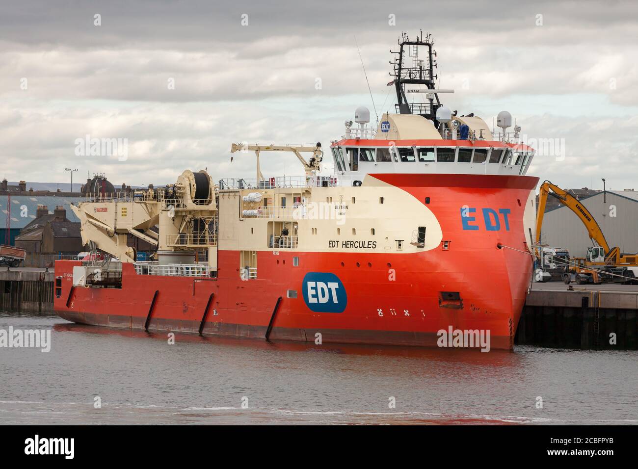 MONTROSE, SCOTLAND - 2015 MAY. EDT Hercules offshore vessel inside ...