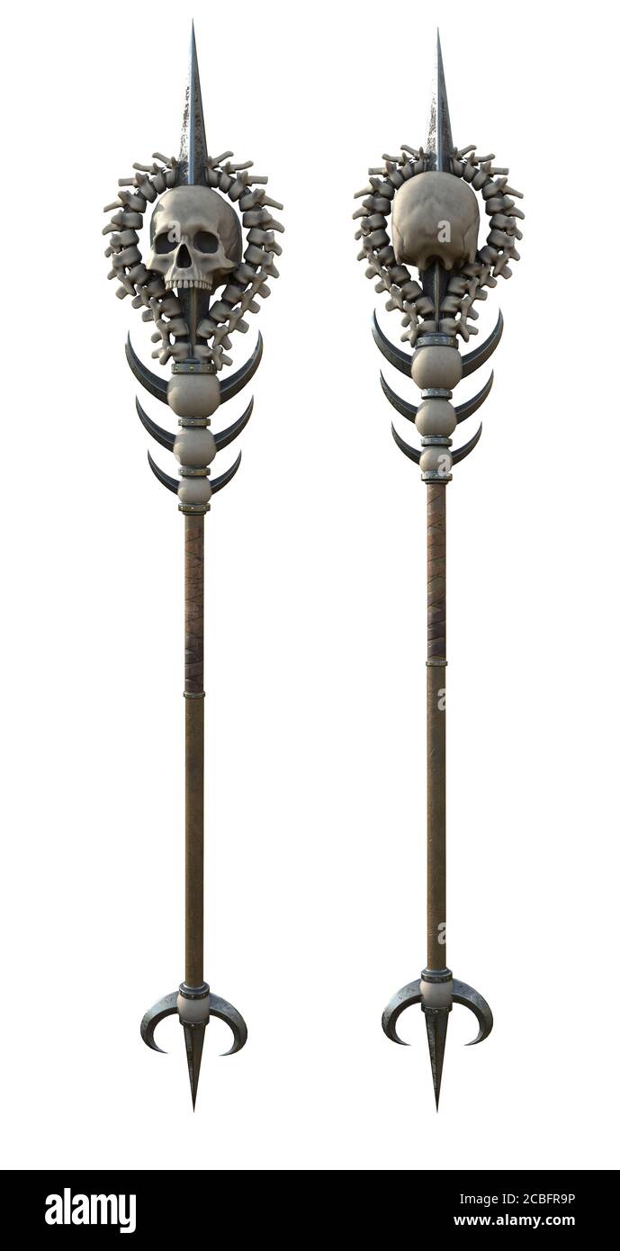 Metal Staff Weapon