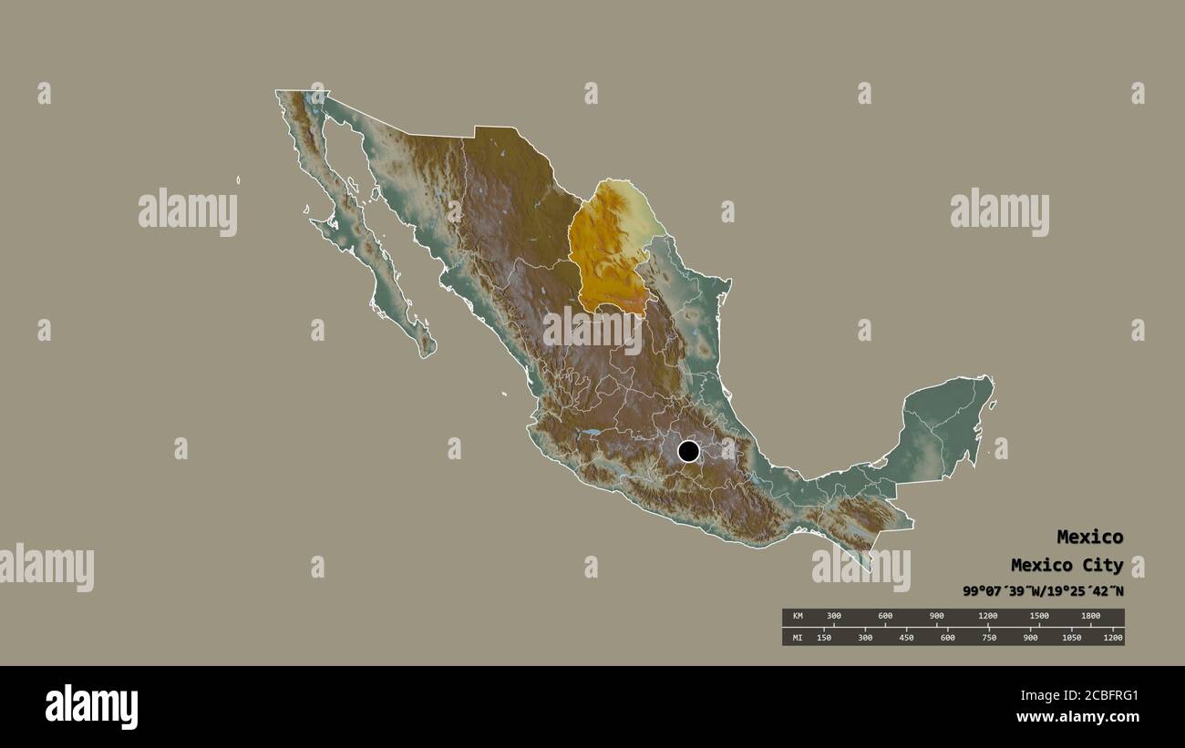 Coahuila Map High Resolution Stock Photography and Images - Alamy