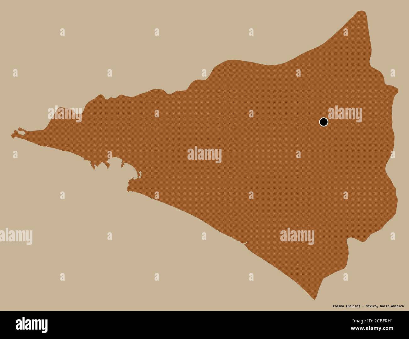 Colima mexico on a map hi-res stock photography and images - Alamy
