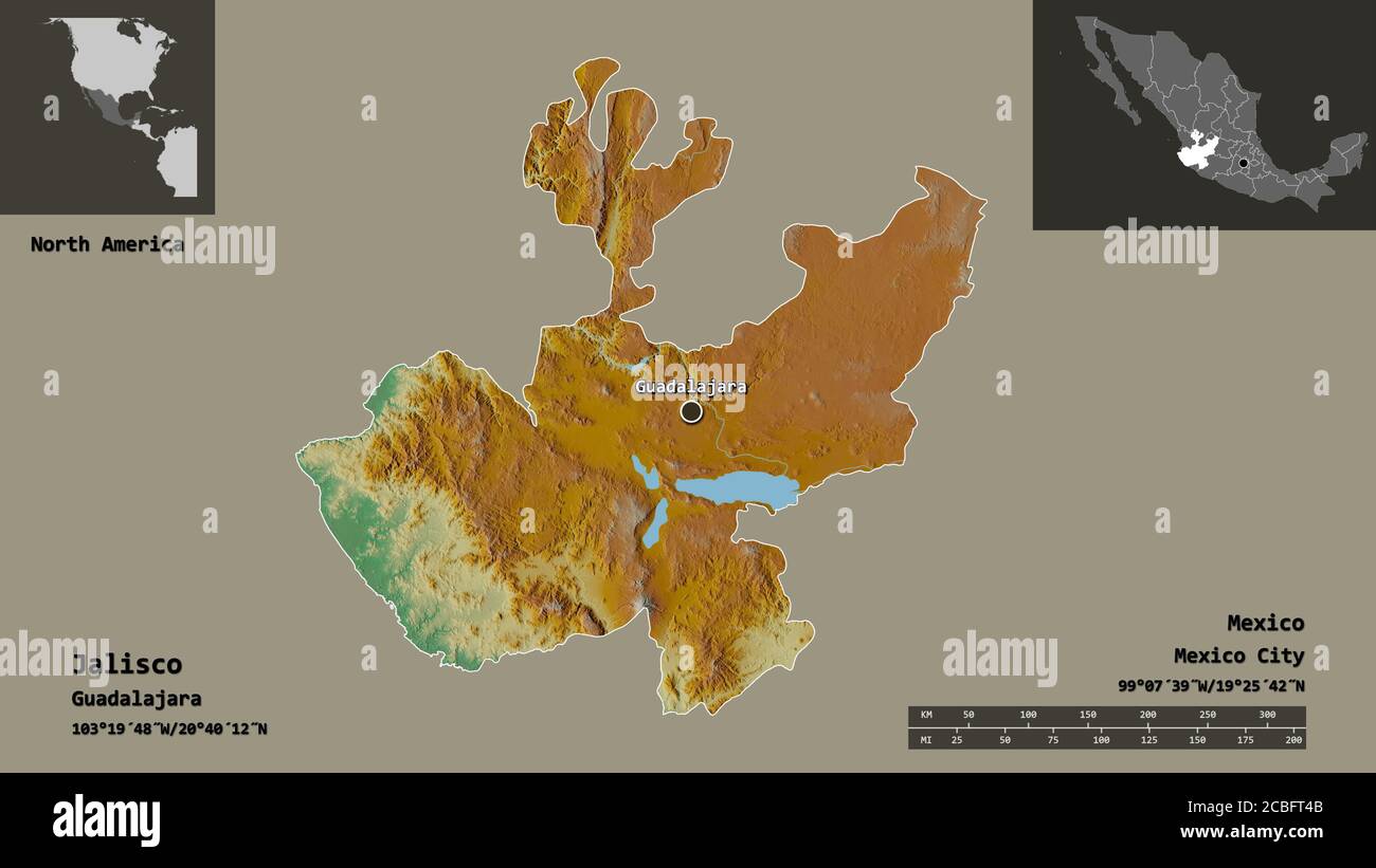 Map of jalisco hi-res stock photography and images - Alamy