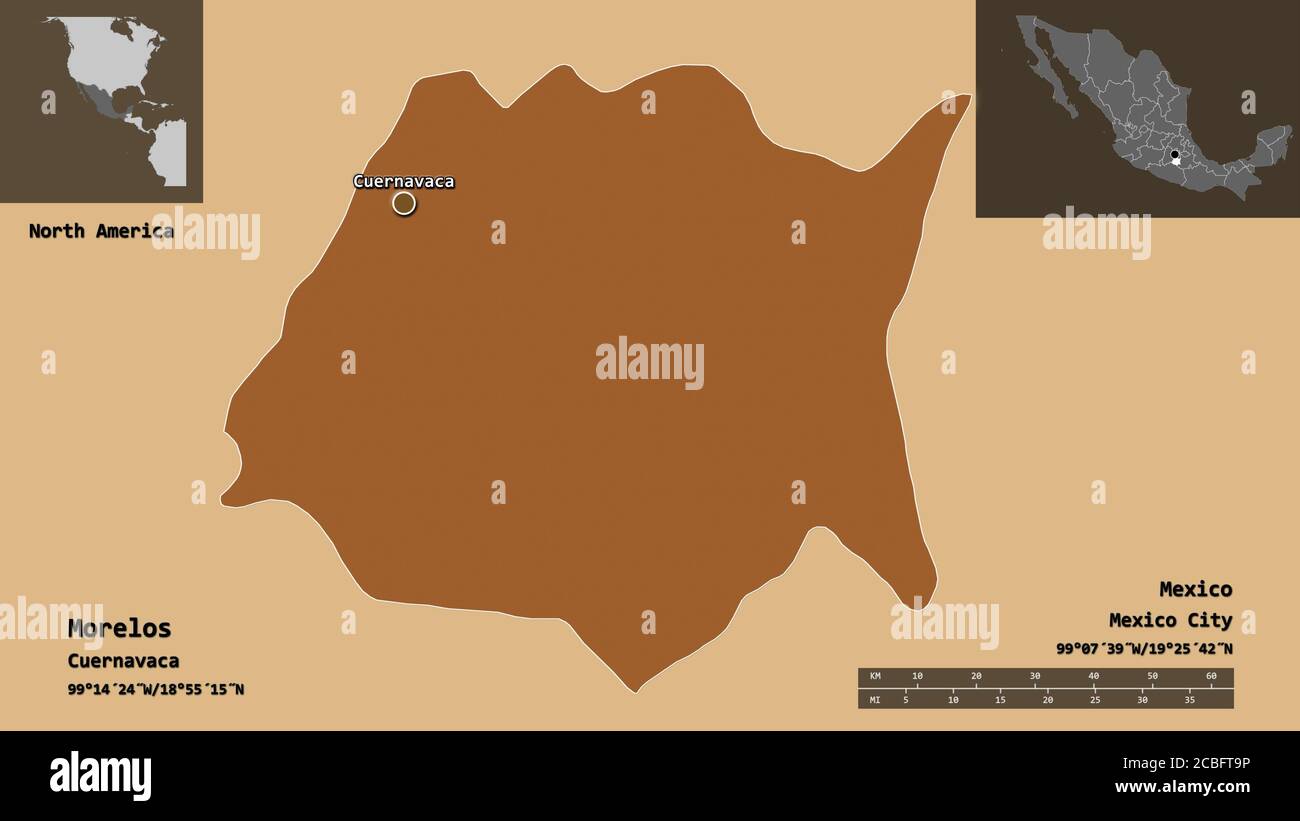 Map of cuernavaca mexico hi-res stock photography and images - Alamy