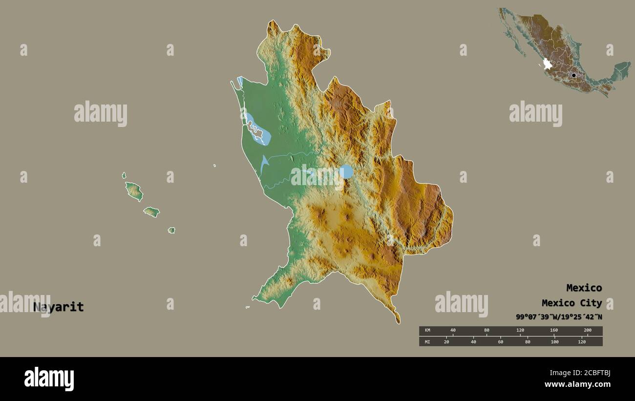 Map of tepic mexico hi-res stock photography and images - Alamy