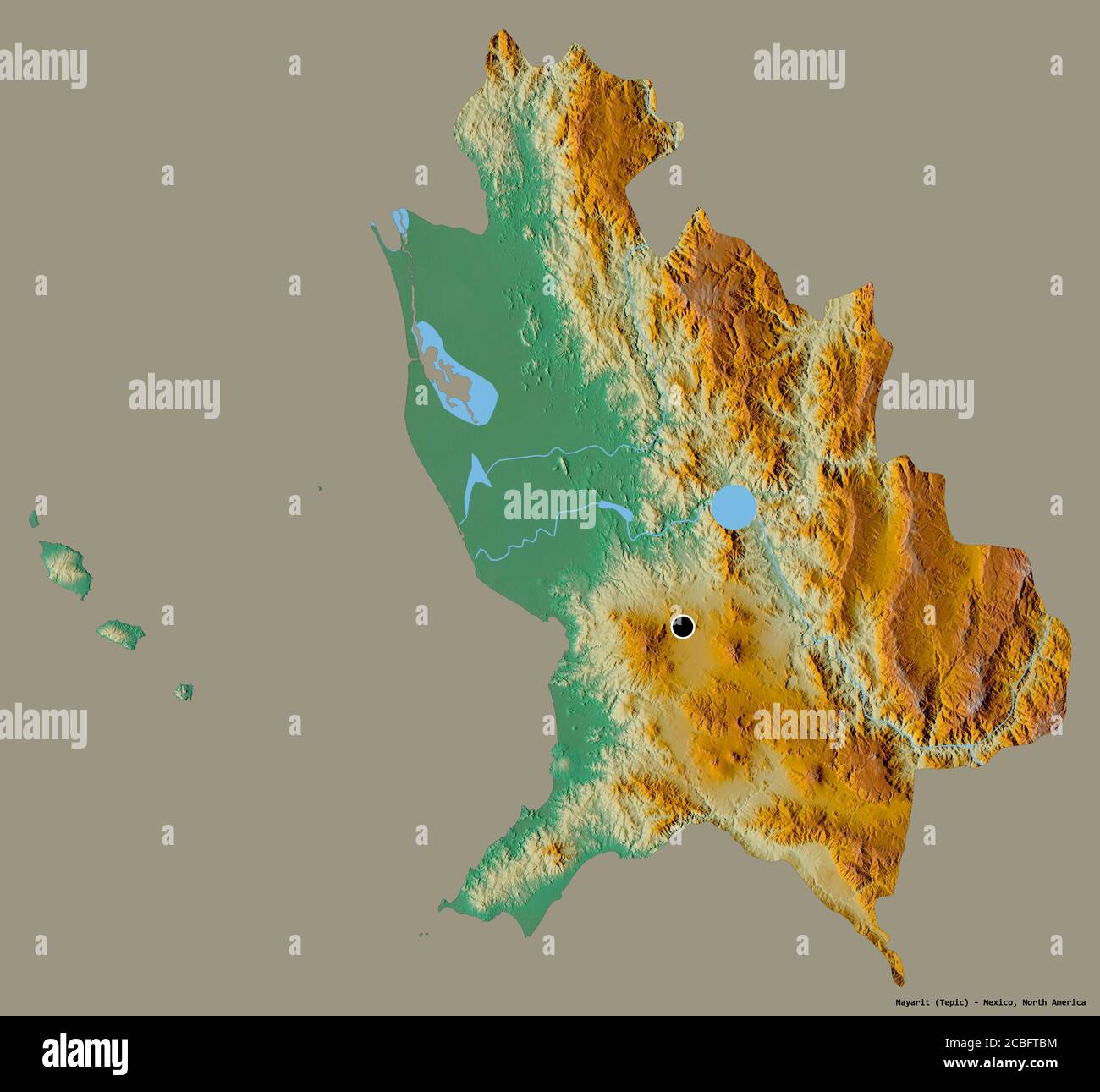 Map of tepic mexico hi-res stock photography and images - Alamy
