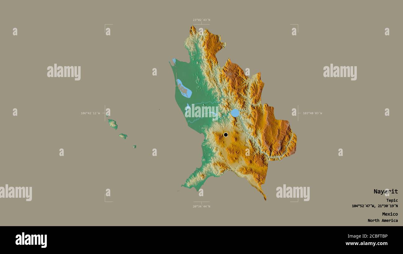 Map of tepic mexico hi-res stock photography and images - Alamy