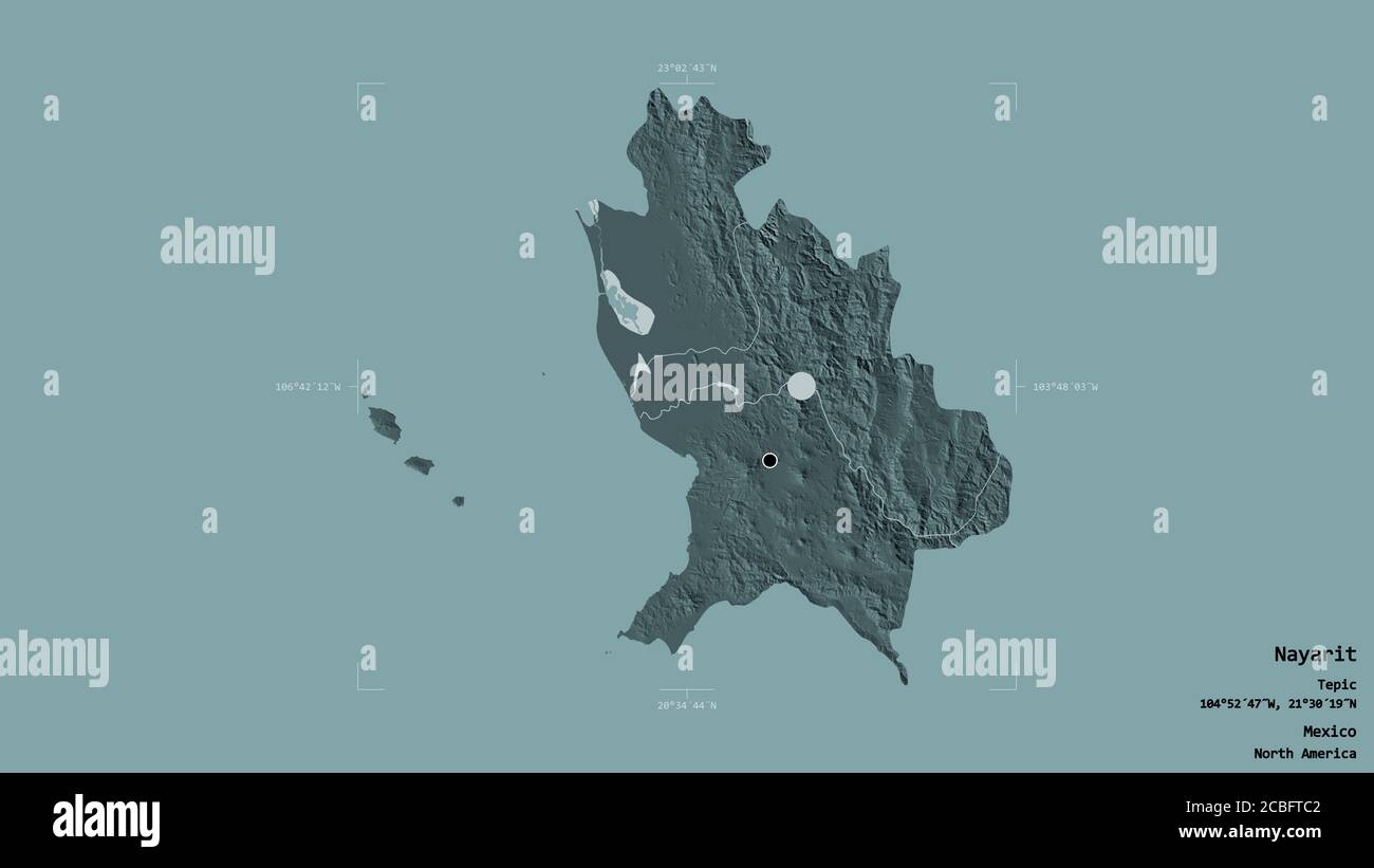 Map of tepic mexico hi-res stock photography and images - Alamy