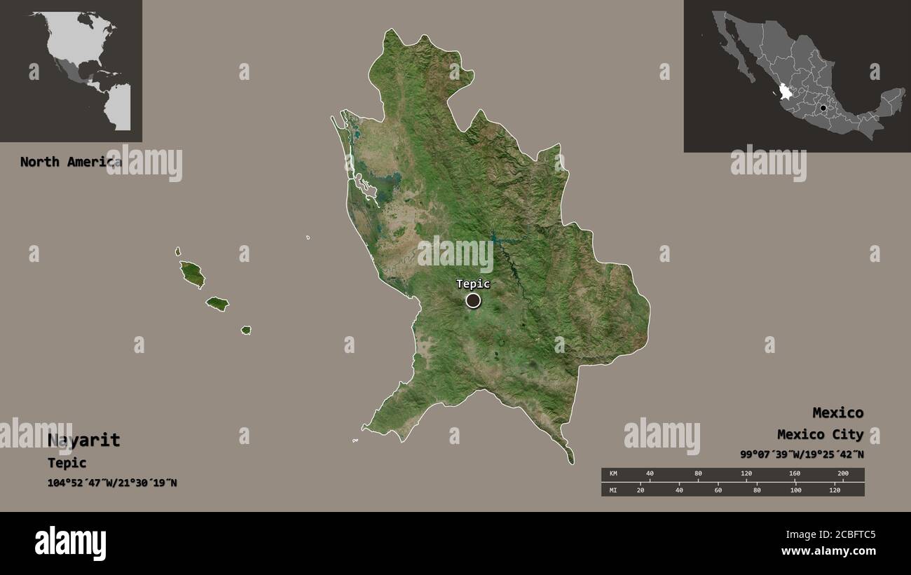 Map of tepic mexico hi-res stock photography and images - Alamy