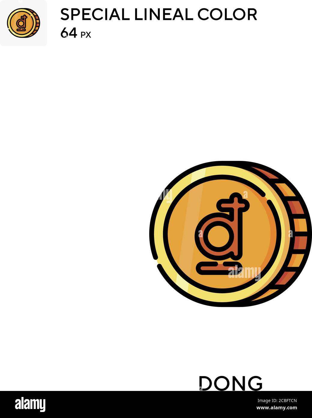 Dong Simple vector icon. Dong icons for your business project Stock ...