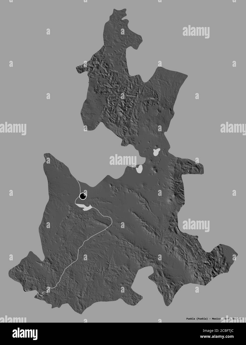 Puebla mexico on a map hi-res stock photography and images - Alamy