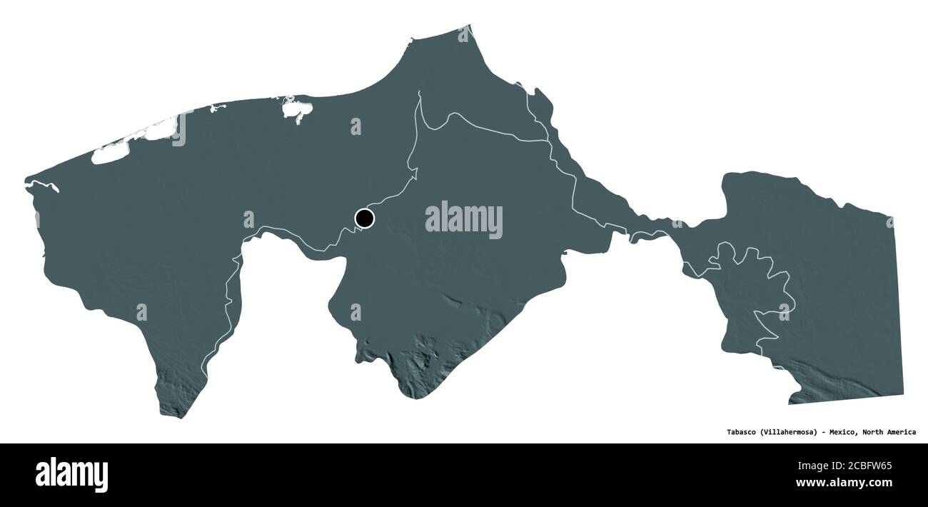 Tabasco Mexico Map