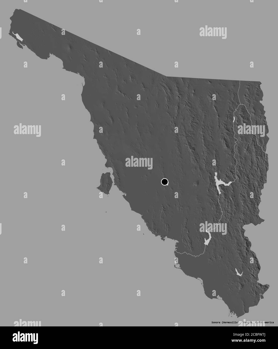 Sonora map Black and White Stock Photos & Images - Alamy