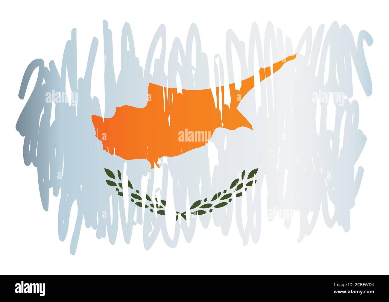Flag of Cyprus, Republic of Cyprus. Template for award design, an ...