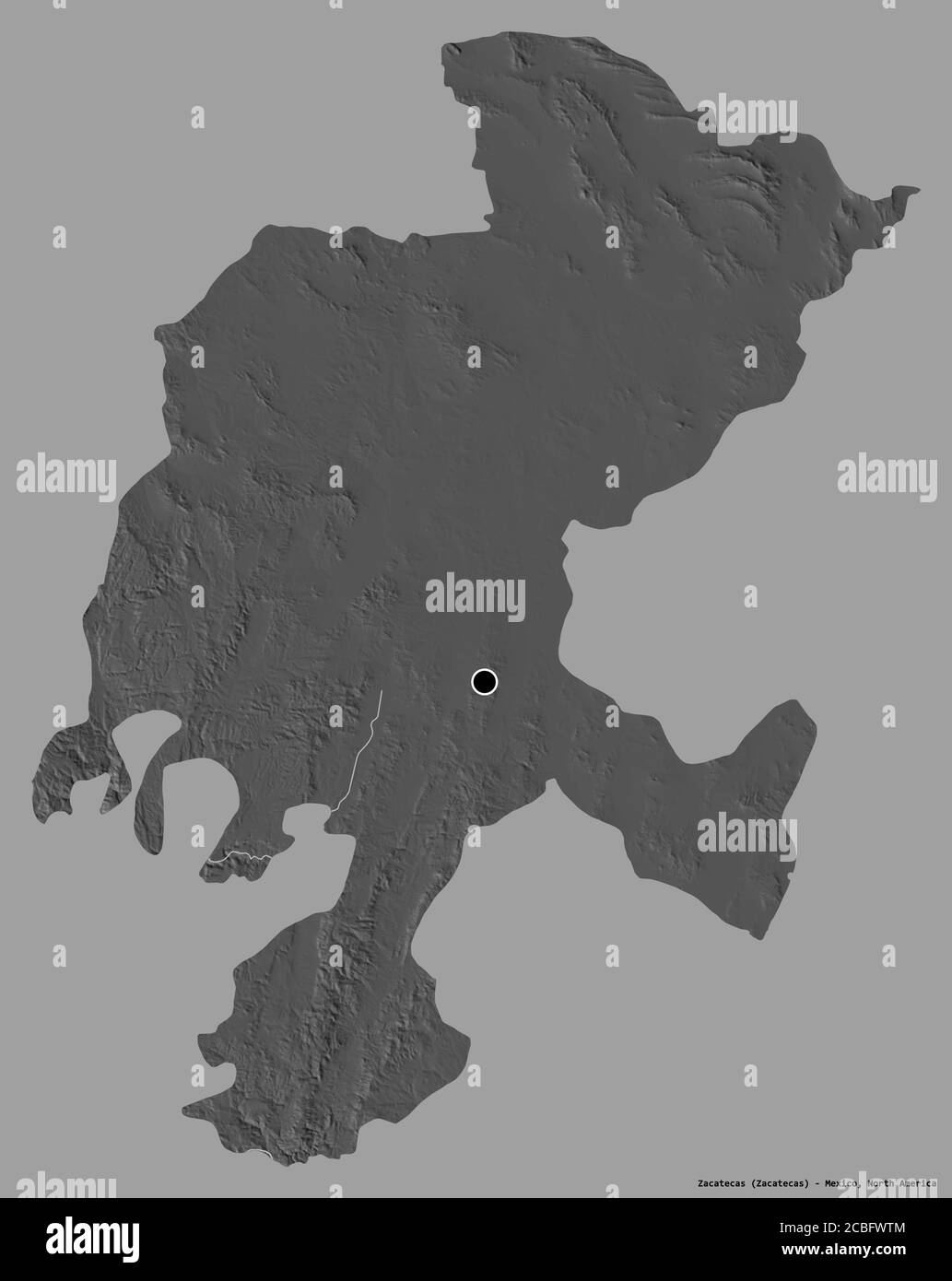 Zacatecas on a map Black and White Stock Photos & Images - Alamy