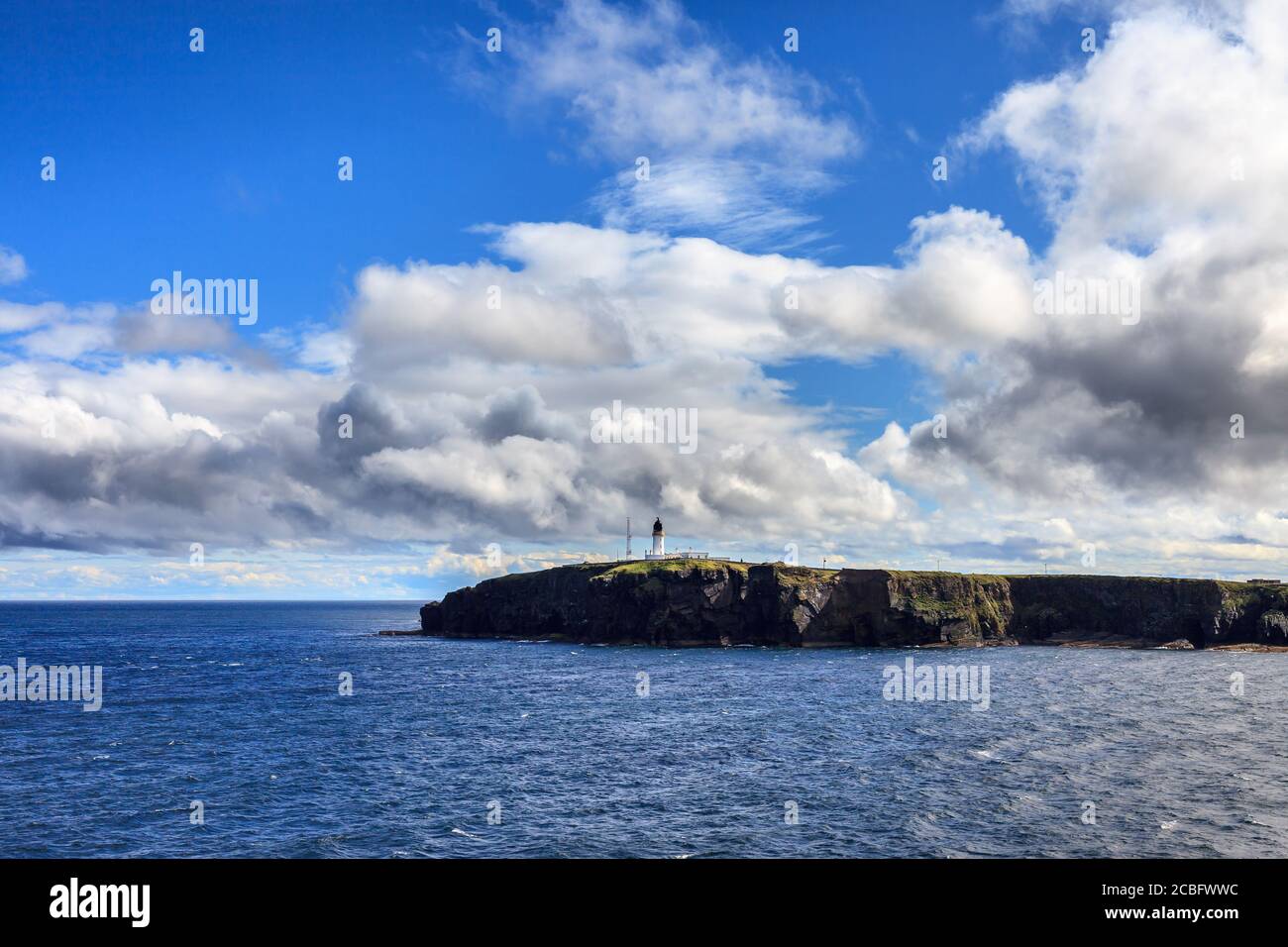 NOSS HEAD LIGHTHOUSE, SCOTLAND - 2016 MAY 21. View at Noss Head ...