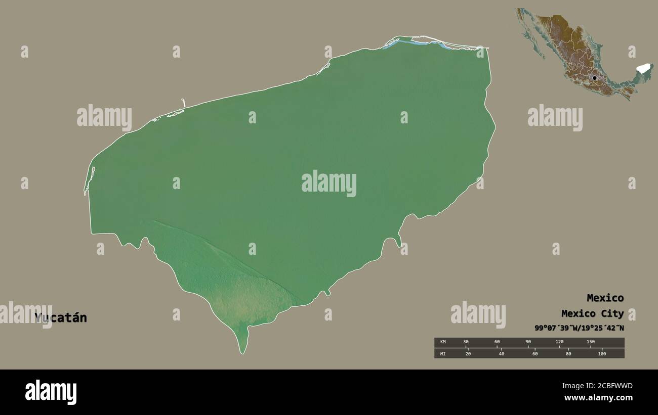 Merida Mexico Map High Resolution Stock Photography and Images - Alamy