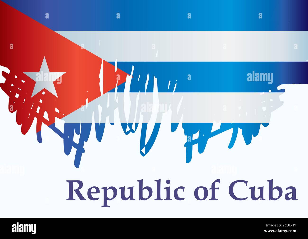 Flag of Cuba, Republic of Cuba. Template for award design, an official ...