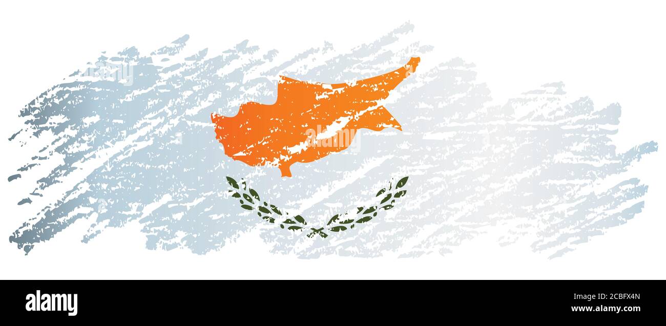 Flag of Cyprus, Republic of Cyprus. Template for award design, an ...