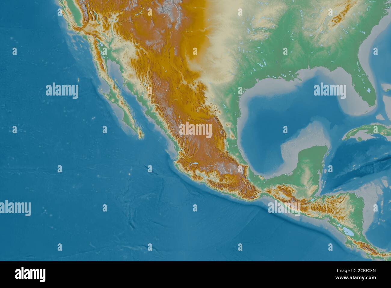 Relief map mexico hi-res stock photography and images - Alamy