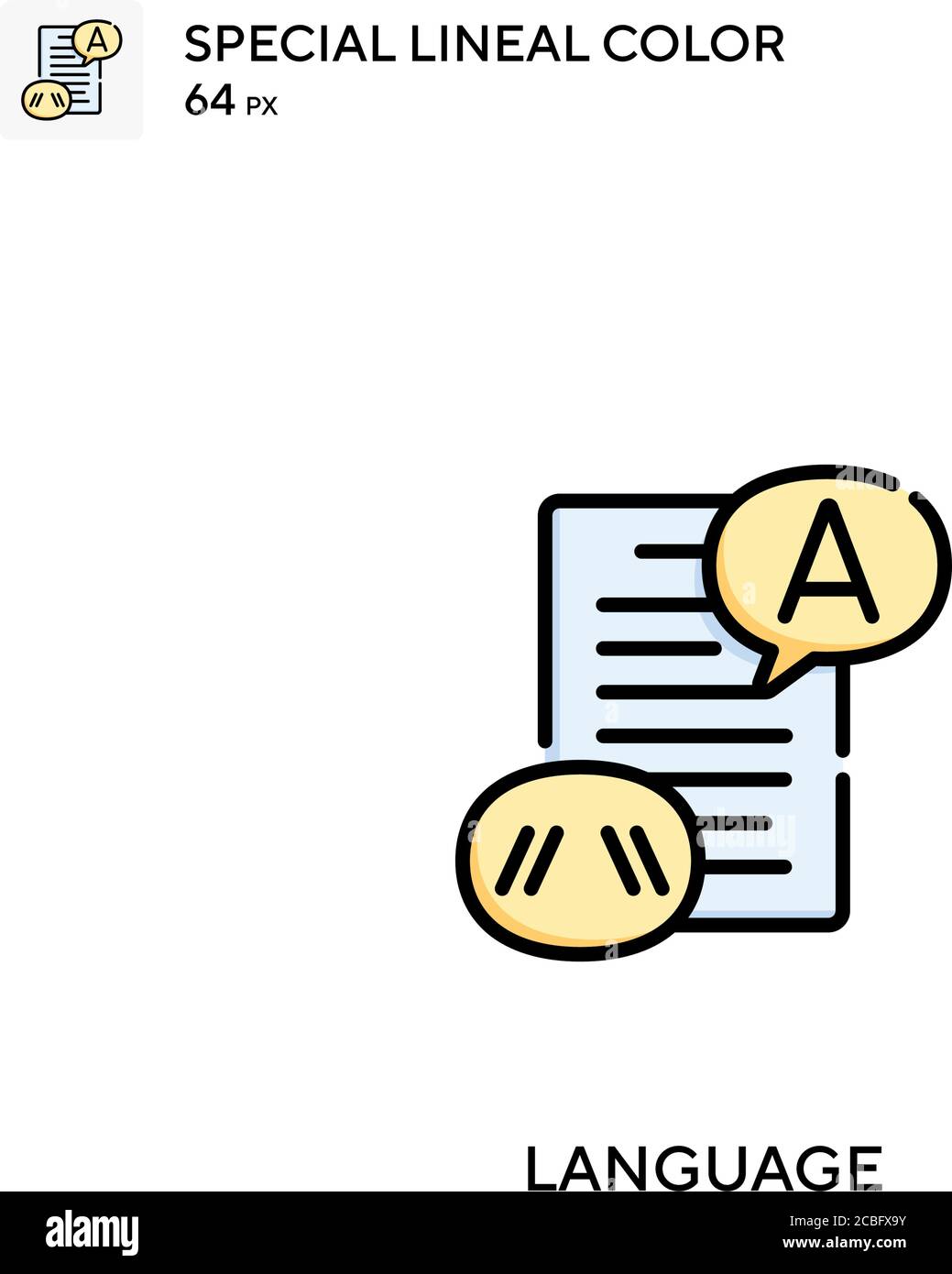 Language Simple vector icon. Language icons for your business project ...