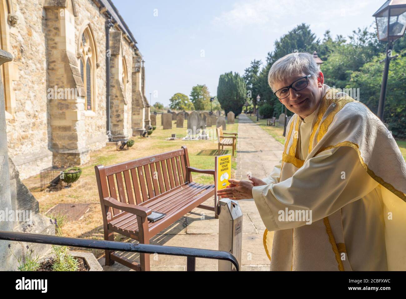 London, UK. Thursday, August 13, 2020. The Venerable Richard Frank ...