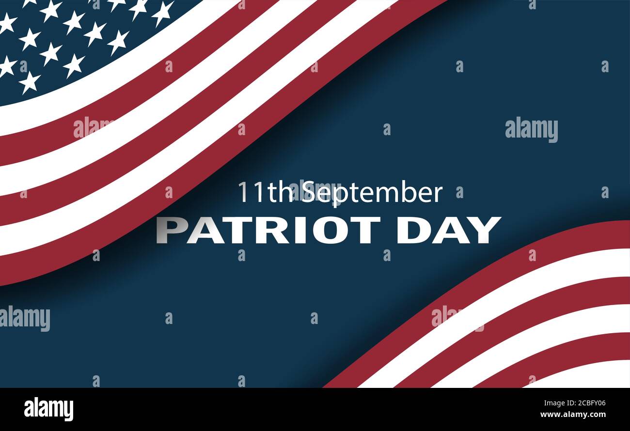 Sept 11 patriot day Usa flag poster Stock Vector Image & Art - Alamy