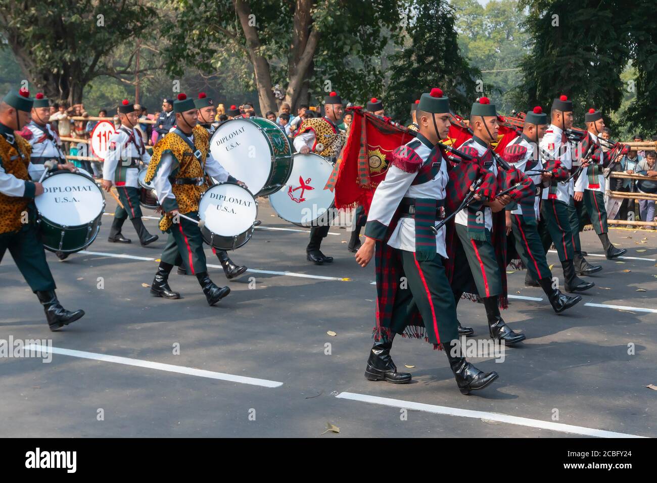 Kolkata, West Bengal, India - 26th January 2020 : Indian army Officers ...