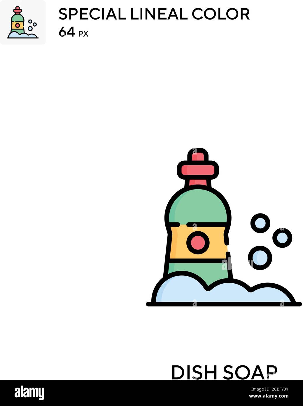 Dish soap Simple vector icon. Dish soap icons for your business project ...