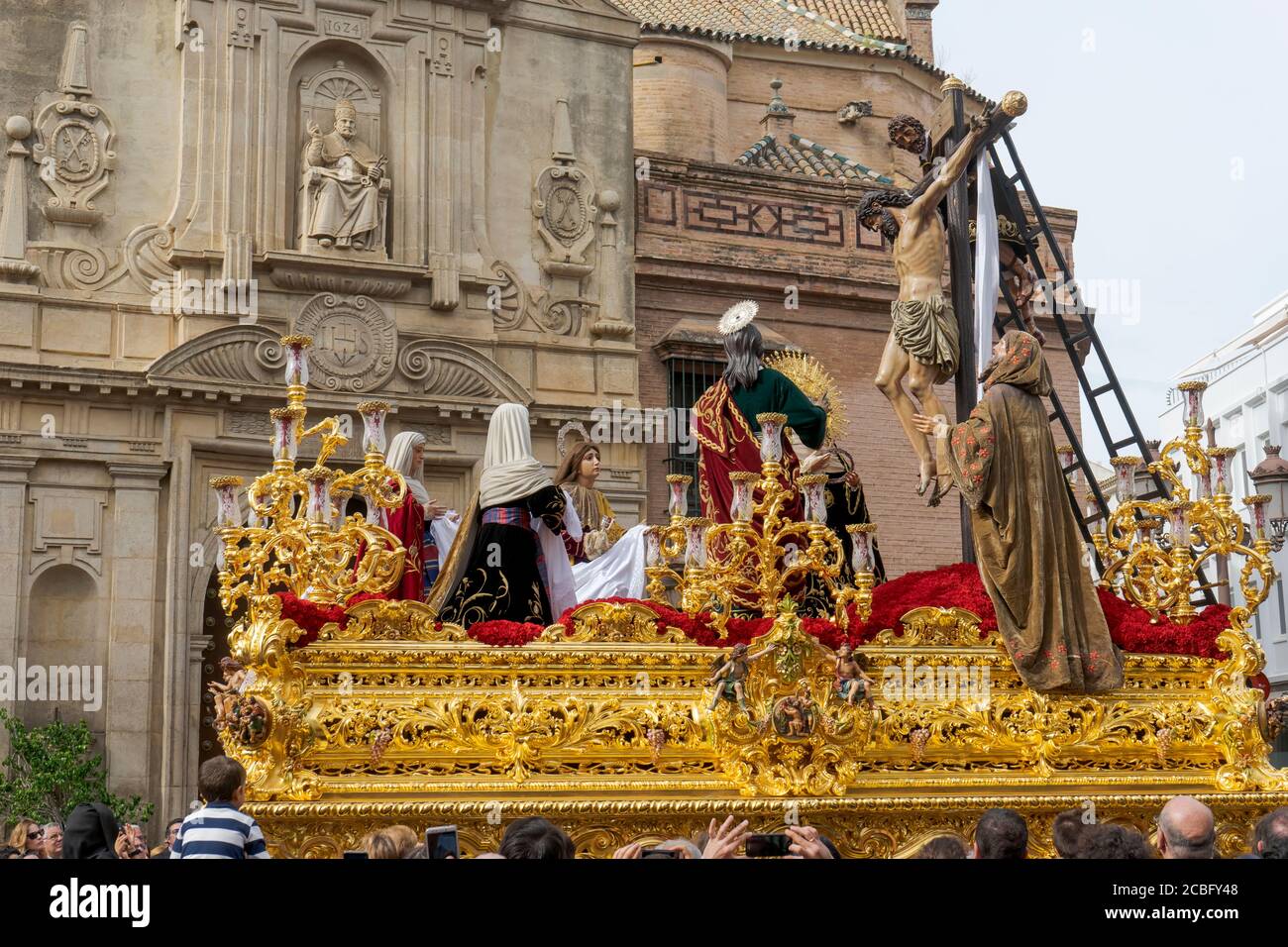 Brotherhood of the Trinity, Holy Week in Seville Stock Photo - Alamy