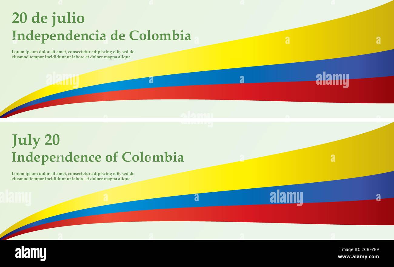 July 20, Declaration of Independence of Colombia. Flag of Colombia ...