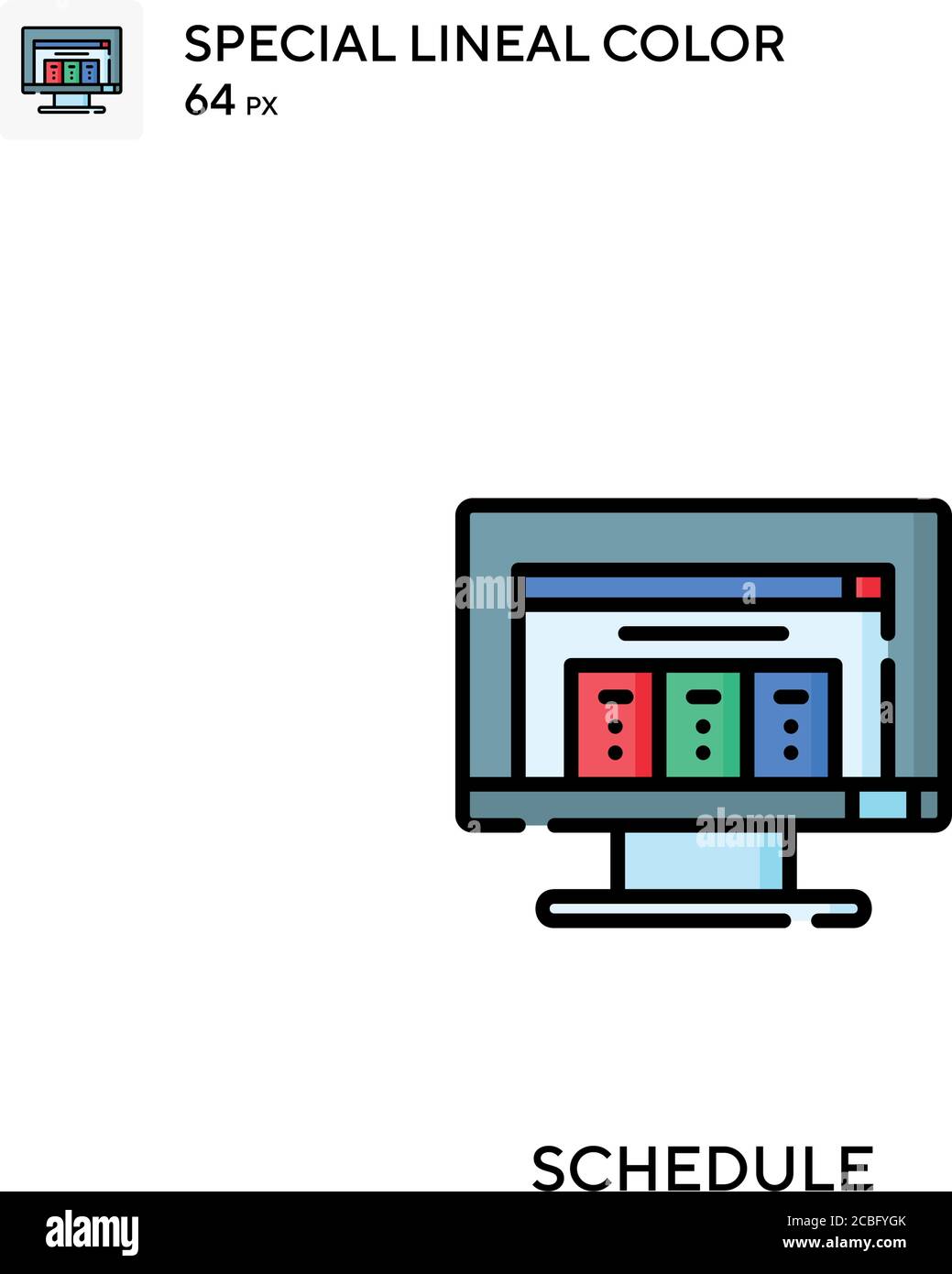 Schedule Simple vector icon. Schedule icons for your business project ...