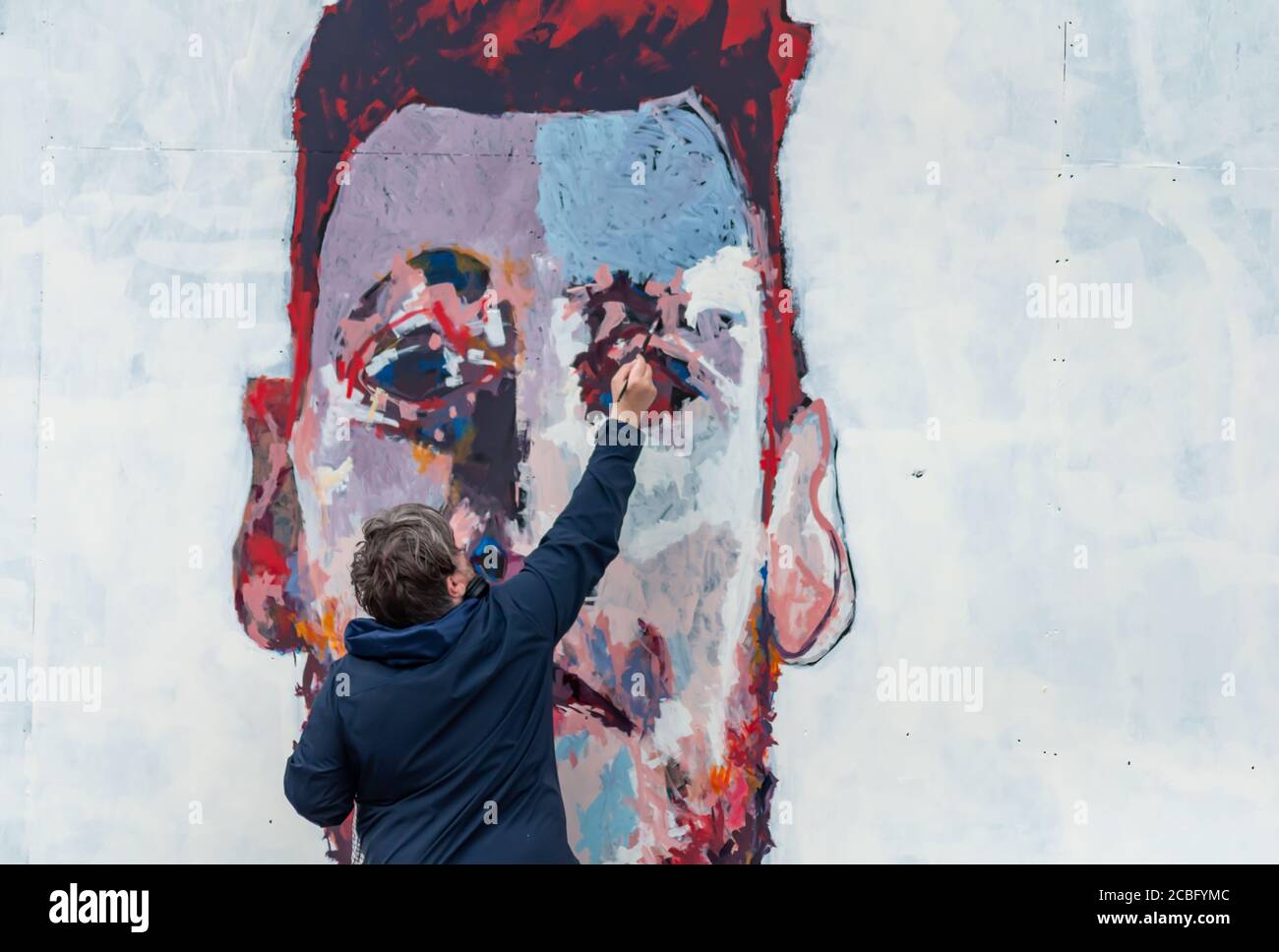 Glasgow, Scotland, UK. 13th August, 2020. Glasgow based fine artist ...