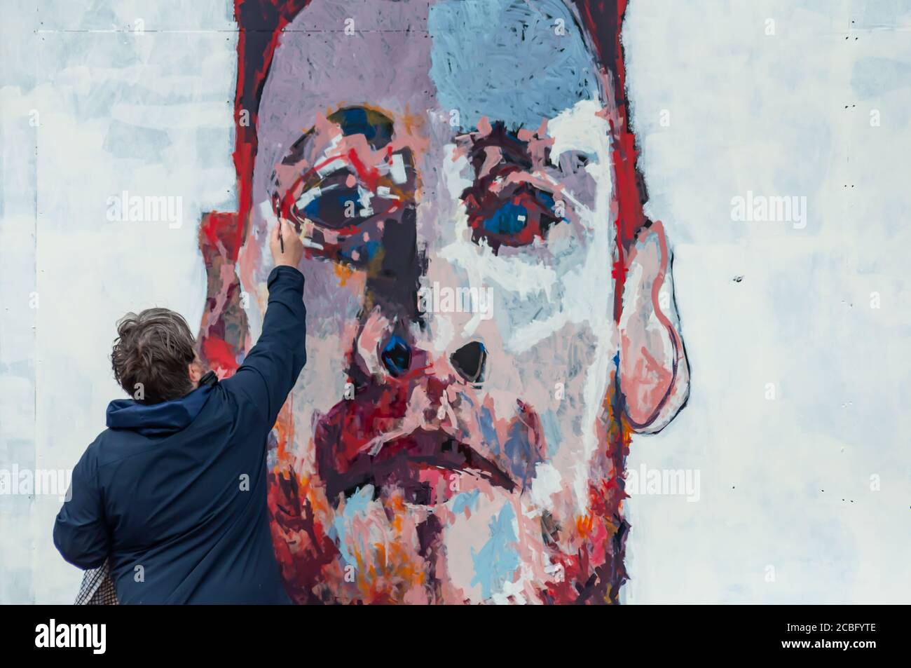 Glasgow, Scotland, UK. 13th August, 2020. Glasgow based fine artist ...