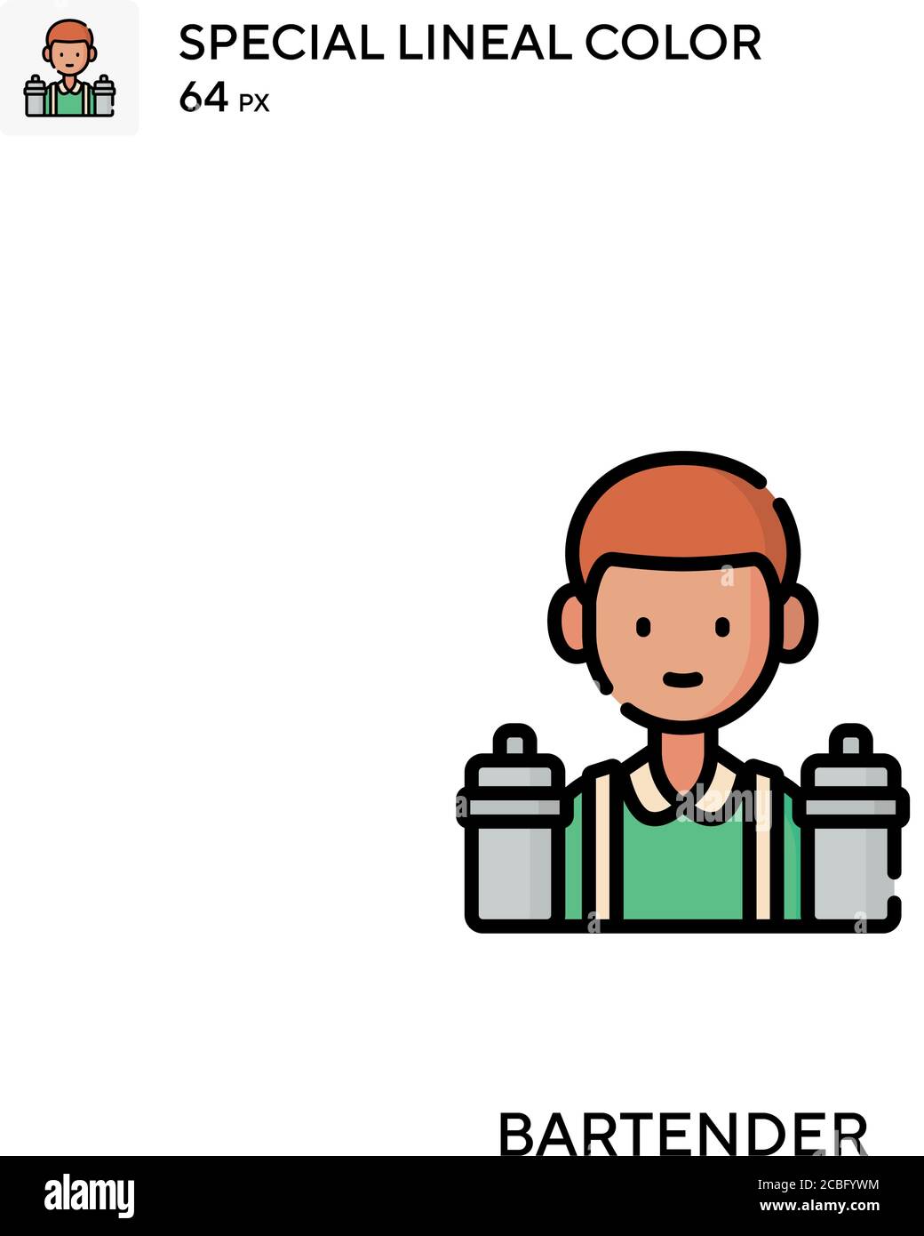 Bartender Simple vector icon. Bartender icons for your business project ...