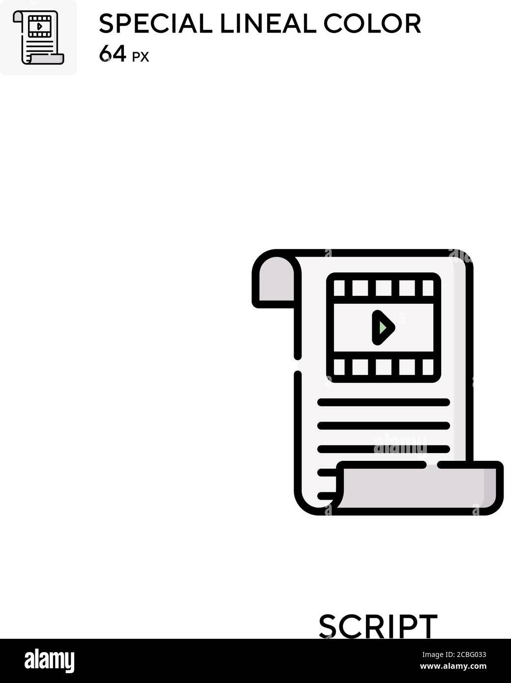 Script Simple vector icon. Script icons for your business project Stock ...